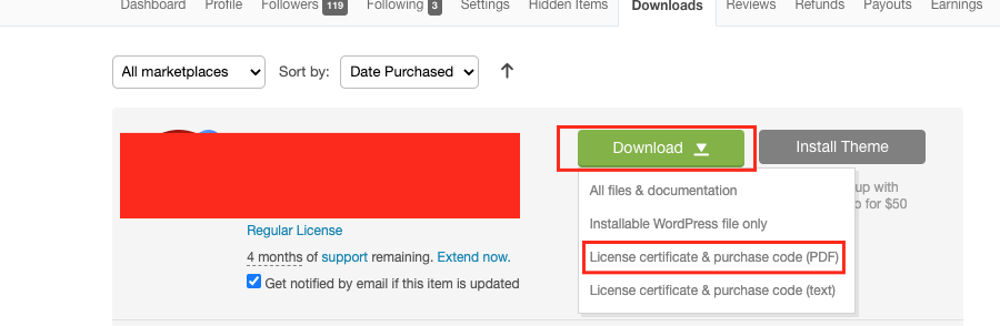 How To Get Your purchase code For codecanyon Or Themeforest - xgenious